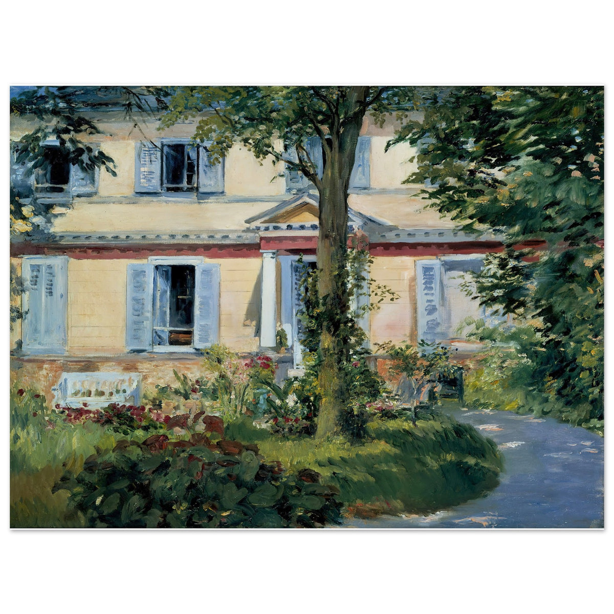 Edouard Manet Poster - The House At Rueil – Visetto Posters