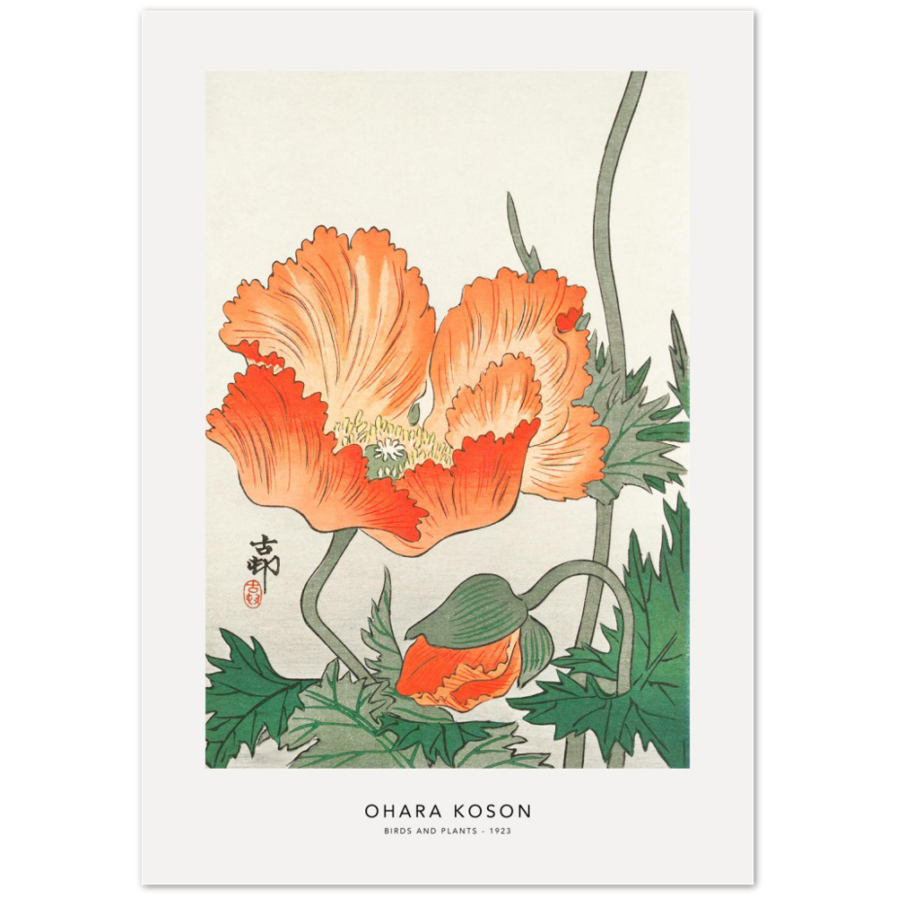 Ohara Koson Poster - Birds and Plants – Visetto Posters